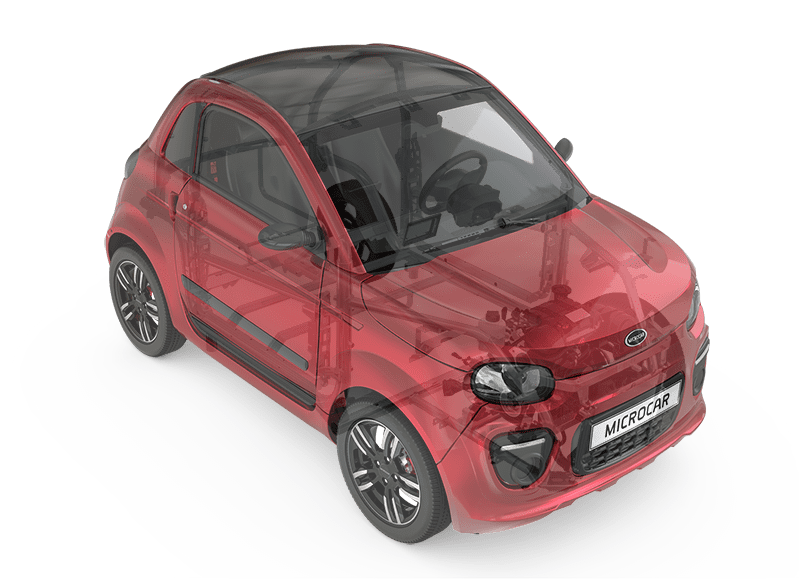 Microcar mopedbil Dué . 45 km/h från 15 år